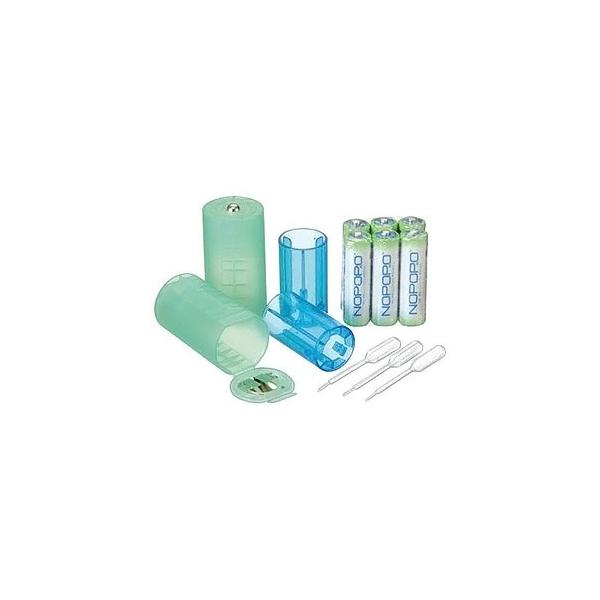 【仕様】●メーカー:日本協能電子　●型番:NWP×6AD　●商品名:水電池サイズ変換アダプターセット　●水電池付防災商品シリーズ　●材質:単1アダプター/PE樹脂、単2アダプター/ABS樹脂、水電池/合金・活性炭・ABS樹脂　●水電池寸法(...