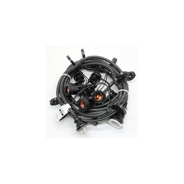 【仕様】●メーカー:長谷川製作所　●型番:CCB5ML10P0.5　●商品名:ワンタッチ提灯コード　●防水タイプ　●屋外用　●提灯(灯):10　●全長(m):5　●間隔(m):0.5　●E26ソケット　●定格:AC100V 50/60Hz　...