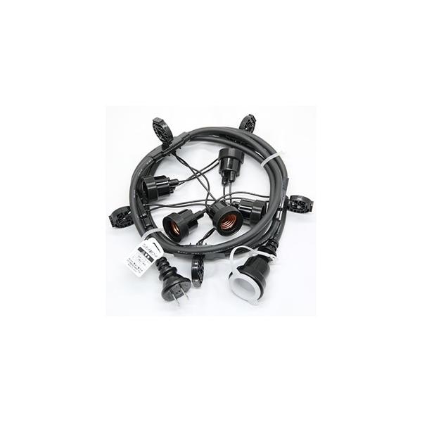 【仕様】●メーカー:長谷川製作所　●型番:CCB2.5ML5P0.5　●商品名:ワンタッチ提灯コード　●防水タイプ　●屋外用　●提灯(灯):5　●全長(m):2.5　●間隔(m):0.5　●E26ソケット　●定格:AC100V 50/60H...