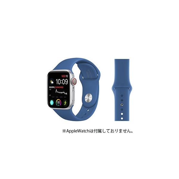 【仕様】●メーカー:VPG　●型番:AWSI01BL　●商品名:シリコンAppleWatchバンド　●素材:シリコン　●対応:AppleWatch 38-40mm　●カラー:ブルー