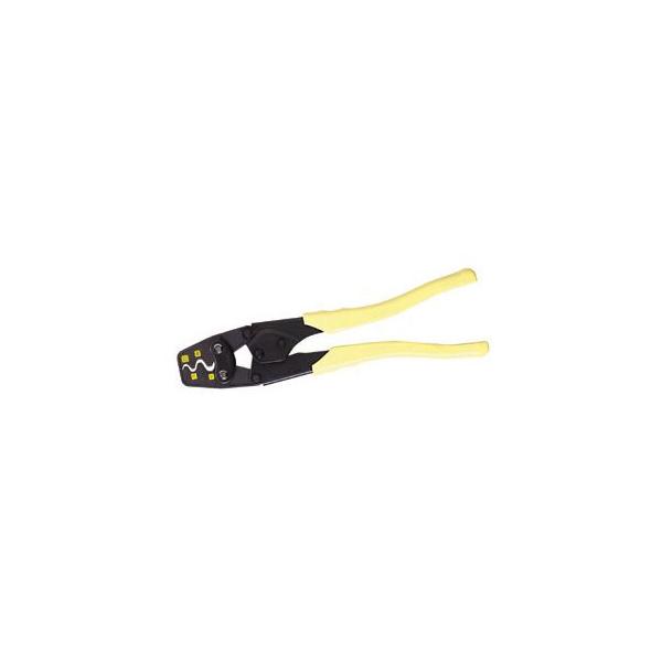 【特長】●E型リングスリーブ(VAスリーブ)用の圧着工具。　●握りやすいハンドル。　●圧着マーク　●JIS規格品(JIS C 9711)　　【仕様】●メーカー:ジェフコム　●型番:DC17A　●商品名:圧着工具 E型リングスリーブ用　●使用...