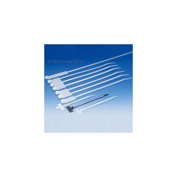 【特長】●ケーブルの結束と表示を同時に行うタグ付きバンドです。　　【仕様】●メーカー:ヘラマンタイトン　●型番:IT18FL　●商品名:マーキングタイ　●標準グレード　●屋内使用　●色:乳白色　●材質:66ナイロン　●UL難熱グレード(主原...