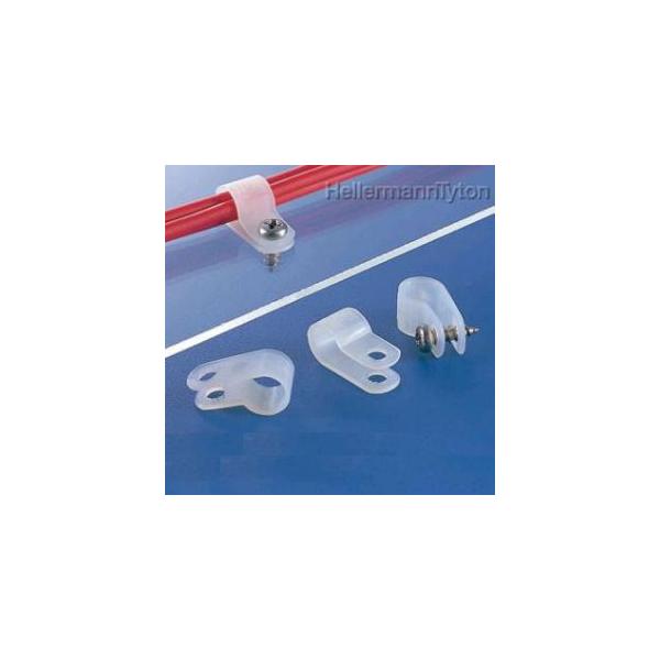 【特長】●ビスで、確実・強固な固定が可能です。　●結束バンドを使用せず、素早く簡単に固定可能です。　　【仕様】●メーカー:ヘラマンタイトン　●型番:AB9N　●商品名:ナイロンクリップ　●ビス止めタイプ　●標準グレード　●屋内使用　●色:乳...