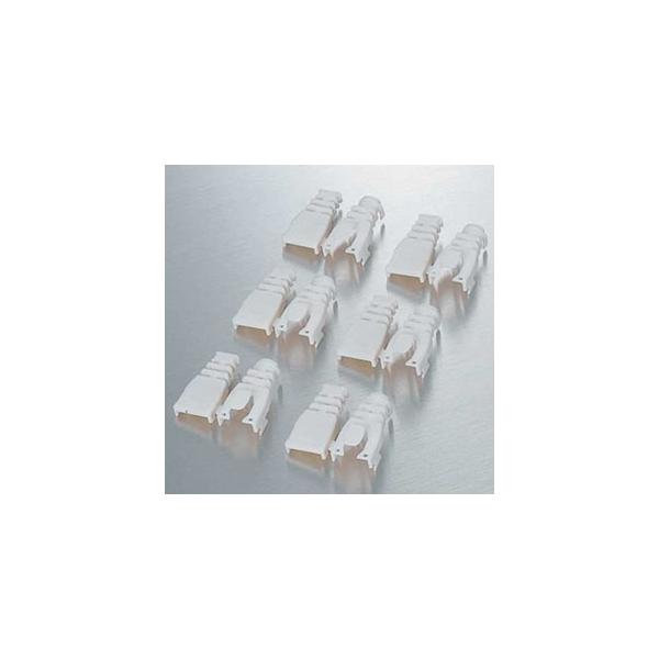 【仕様】●メーカー:ELECOM　●型番:LDABBE6　●商品名:コネクタ保護カバー　●後付けタイプ　●材質:PP　●カラー:ベージュ　●入り数:6個