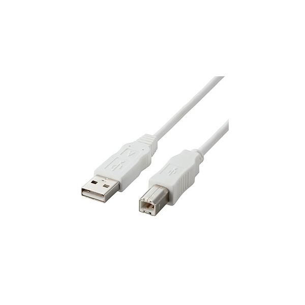 【仕様】●メーカー:ELECOM　●型番:USB2ECO15WH　●商品名:USB2.0ケーブル　●規格:USB2.0規格(HI-SPEEDモード)準拠　●コネクタ形状:USB(A)オス-USB(B)オス　●対応転送速度(Mbps):480...
