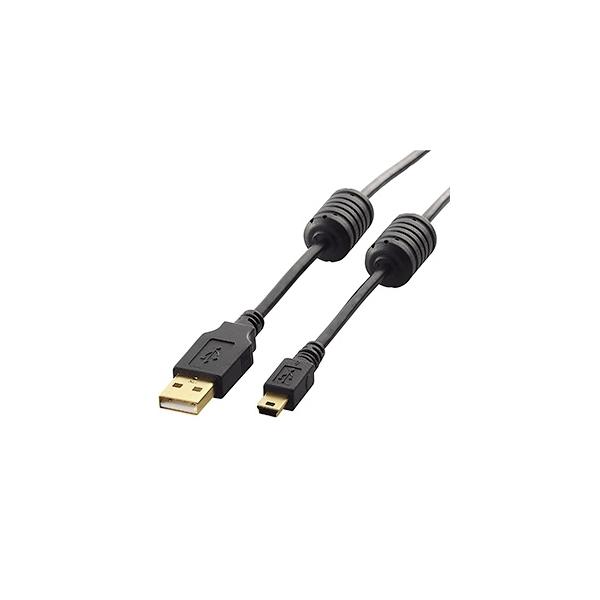 【仕様】●メーカー:ELECOM　●型番:U2CMF50BK　●商品名:フェライトコア付USB2.0ケーブル　●規格:USB2.0規格(HI-SPEEDモード)認証　●コネクタ形状:USB(A)オス-USB(miniB)オス　●対応転送速度...