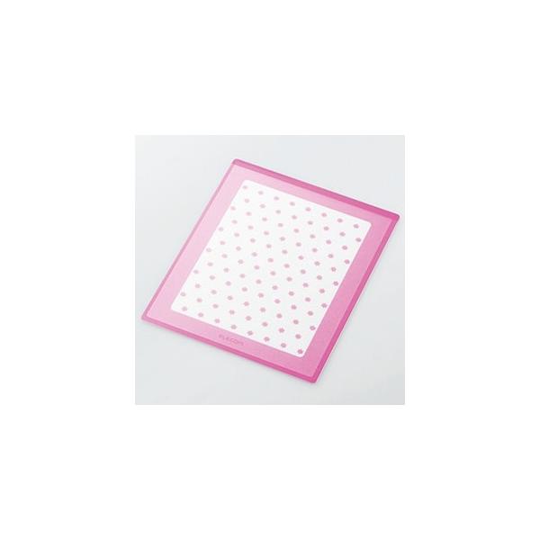 【仕様】●メーカー:ELECOM　●型番:MP117B　●商品名:はさめるマウスパッド　●カラー:ピンク　●材質:　・基材:PET　・表面:UV樹脂　・裏面:オレフィン系シート　●サイズ(mm):　・外形寸法:幅150.0×奥行180.0×...