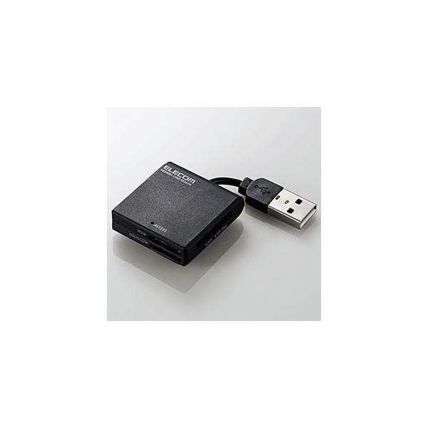 【仕様】●メーカー:ELECOM　●型番:MRK009BK　●商品名:コネクタ固定機能付USB2.0メモリリーダライタ　●ケーブル一体型タイプ　●スロット数:4　●48メディア対応　●インターフェース:USB2.0/1.1　●最大データ転送...