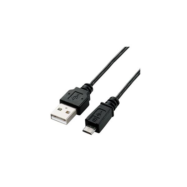 【仕様】●メーカー:ELECOM　●型番:U2CAMBX10BK　●商品名:USB2.0ケーブル　●コネクタ形状:USB(A)オス-USB(microB)オス　●シールド方法:2重シールド　●ツイストペアケーブル(通信線):○　●プラグメッ...