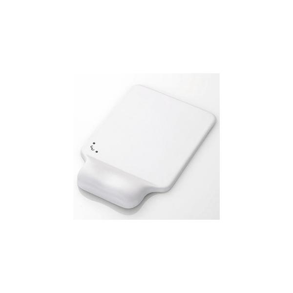 【仕様】●メーカー:ELECOM　●型番:MPGELWH　●商品名:マウスパッド　●リストレスト一体型　●GELタイプ　●カラー:ホワイト　●材質:　・表面生地、リストレスト部分:ポリウレタン　・ベース:エラストマー　●サイズ(mm):　・...
