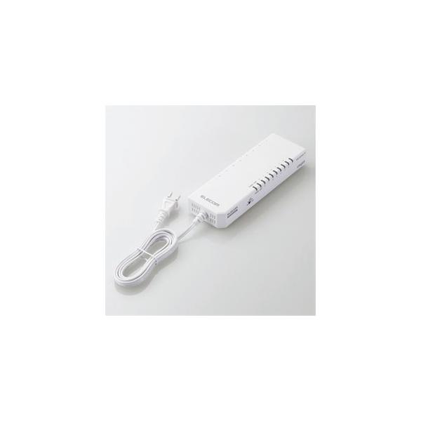 【仕様】●メーカー:ELECOM　●型番:EHB-UG2A08-TP　●商品名:タップ型スイッチングハブ　●法人向け　●ギガモデル　●ファンレスタイプ　●プラスチック筐体　●電源コード一体型　●電源内蔵　●ループ防止機能搭載　●マグネット付...