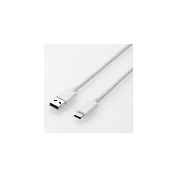 【仕様】●メーカー:ELECOM　●型番:MPAAC10NWH　●商品名:USB2.0ケーブル　●規格:USB2.0規格正規認証品　●コネクタ形状:USB 2.0 Standard-A(オス)-USB Type-C(オス)　●対応機種:「U...
