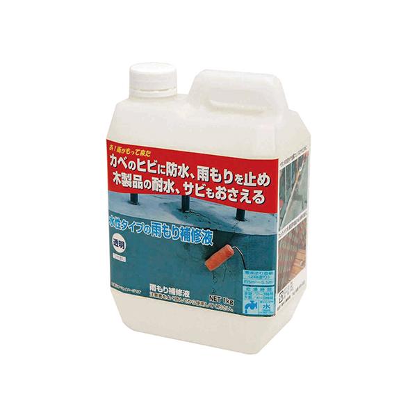 【仕様】●メーカー:日本ミラコン産業　●型番:MR-003　●商品名:雨もり補修液　●容量1kg硬化時間:約24時間　●サイズ():W118×H178×D75　●質量(G):1130　●材質:成分:スチレン・アクリル酸共重合樹脂　　【用途】...