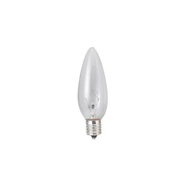 【特長】　●主にヨーロッパの器具に付いている電球。日本では珍しい電球です。　　【仕様】　●メーカー:アサヒ　●型番:C32E14100110V25WC　●商品名:海外球シャンデリア　●ガラス球　・仕上:クリヤー　・径(mm):32　●全長(...