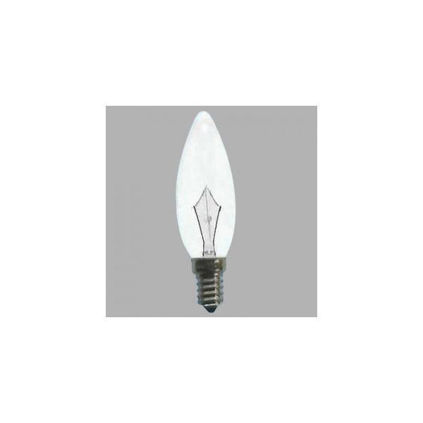 【特長】　●主にヨーロッパの器具に付いている電球。日本では珍しい電球です。　　【仕様】　●メーカー:アサヒ　●型番:C32E14D100110V40WC_set　●商品名:【ケース販売特価 25個セット】 シャンデリア球　●ガラス球　・仕上...