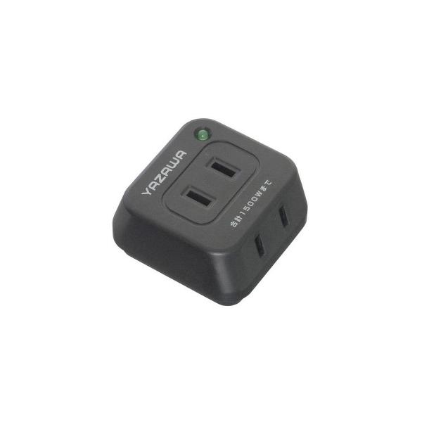 【仕様】●メーカー:ヤザワ　●型番:Y02THK300BK　●商品名:スーパー雷サージ付トリプルタップ　●カラー:黒　●個口数:3　●定格入力:125V15A合計1500Wまで　●本体サイズ(mm):W47×H42×D44　●本体重量(g)...