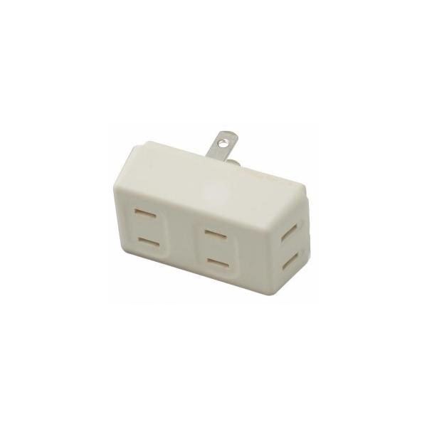 【仕様】●メーカー:ヤザワ　●型番:Y02FU300WH　●商品名:耐トラ付フロントタップ　●カラー:白　●個口数:3　●定格入力:125V15A合計1500Wまで　●本体サイズ(mm):W30×H55×D20　●本体重量(g):30