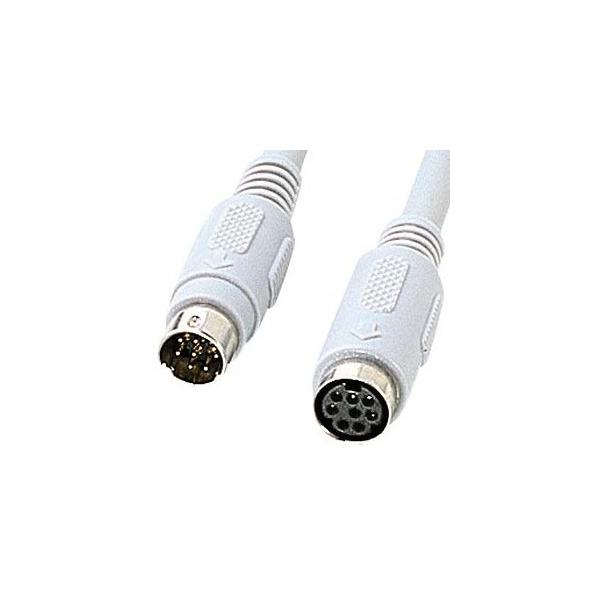 【仕様】●メーカー:サンワサプライ　●型番:KBK983K　●商品名:キーボード延長ケーブル　●コネクタ形状:ミニDIN8pinオス-ミニDIN8pinメス　●ケーブル長:3m　●ケーブル直径:5.5mm　●結線:ストレート全結線　●対応機...