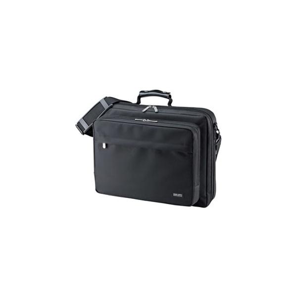 【仕様】●メーカー:サンワサプライ　●型番:BAGU54BK2　●商品名:PCキャリングバッグ　●シングルタイプ　●フルオープンタイプ　●カラー:ブラック　●サイズ(mm):　・パソコン収納部:W420×D60×H310　・外寸:W430×...
