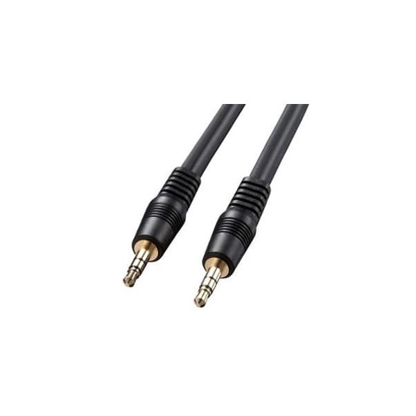 【仕様】●メーカー:サンワサプライ　●型番:KMA2100K2　●商品名:オーディオケーブル　●カラー:ブラック　●ケーブル長(m):10　●コネクタ形状:3.5mmステレオミニプラグ-3.5mmステレオミニプラグ　●ケーブル直径(mm):...