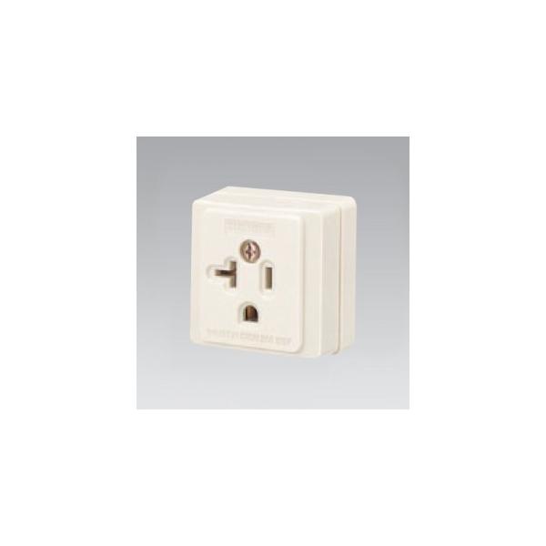 【仕様】　●メーカー:東芝　●型番:DC1171E　●商品名:20A125Vアース付兼用露出コンセント　●定格電流(A):20　●定格電圧(V):125　●送りなし