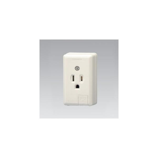 【仕様】　●メーカー:東芝　●型番:DC1271EETW　●商品名:フラットアースターミナル付アース付角形コンセント　●定格電流(A):15　●定格電圧(V):125