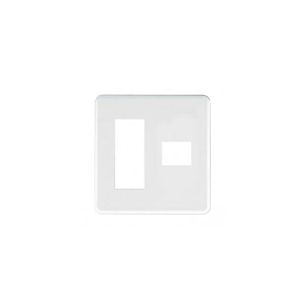 【画像に関して】　画像は参考画像です。実際の商品と異なる場合があります。　　【仕様】　●メーカー:東芝　●型番:WDG5424WW　●商品名:スイッチ/コンセント用プレート 《WIDE i/E’s》　●本体色:ニューホワイト　●マンセル参考...