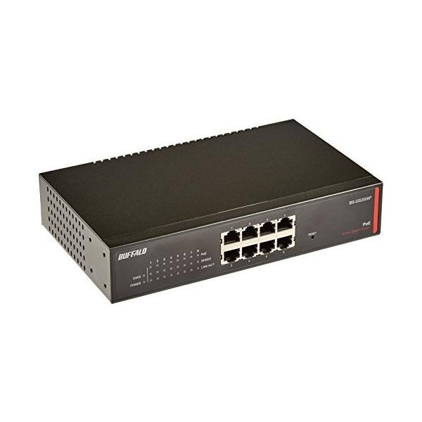 【仕様】●メーカー:バッファロー ●型番:BSGS2008P ●商品名:スマートスイッチ ●対応機種：IEEE802.3、 IEEE802.3u、IEEE802.3ab、IEEE802.3x対応機器 ●準拠規格：IEEE802.3 10Ba...