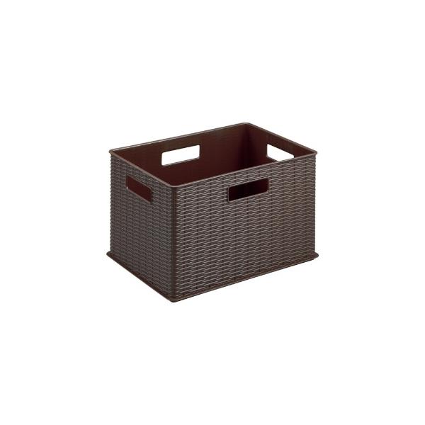 【仕様】●メーカー:トラスコ中山　●型番:RTB-1-DBR　●商品名:ラタン調ボックス　●色:ダークブラウン　●容量(L):21.6　●外形寸法(mm)間口:375　●外形寸法(mm)奥行:270　●外形寸法(mm)高さ:245　●有効内...