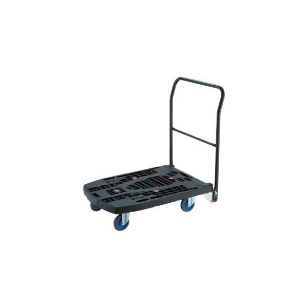 【仕様】●メーカー:トラスコ中山　●型番:MPK-906F2J-B　●商品名:樹脂台車　●均等荷重(kg):400　●色:ブルー　●長さ(mm):930　●幅(mm):665　●高さ(mm):218.5　●ハンドル高さ(mm):975　●キ...