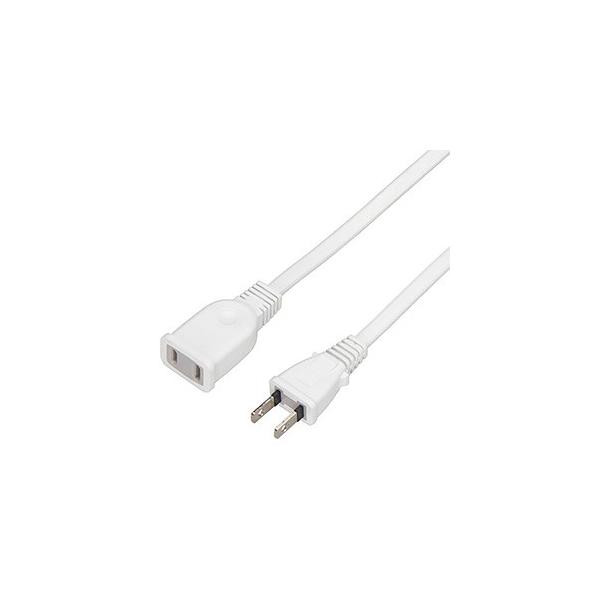 【仕様】●メーカー:電材堂　●型番:HSL102WHDNZ　●商品名:延長コード　●カラー:ホワイト　●コンセント個口数:1　●定格容量:125V 15A(合計1500Wまで)　●プラグ形状:ストレート　●絶縁カバー付プラグ　●材質:ABS...