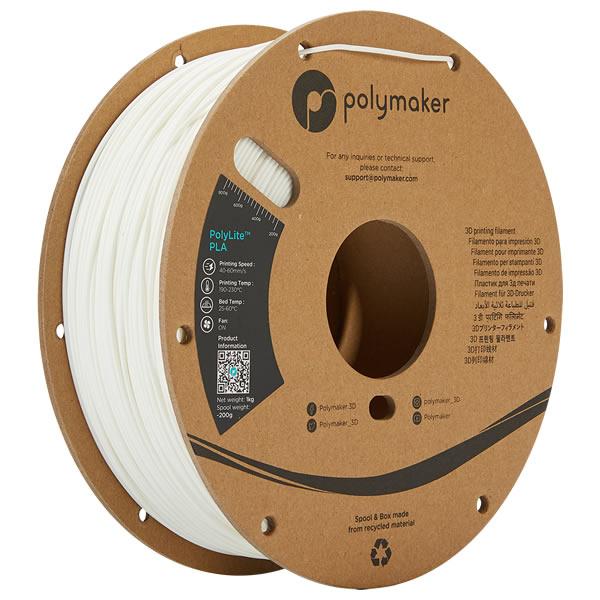 【仕様】●メーカー:Polymaker　●型番:PA02002　●商品名:フィラメント　●PolyLite　PLA　●カラー:ホワイト　●平均フィラメント径(mm):1.75(&amp;#xFF1C;±0.05、通常は〜±0.02)　●推奨...