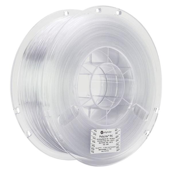 【仕様】●メーカー:Polymaker　●型番:PC01001　●商品名:フィラメント　●PolyLite　PC　●カラー:クリア　●平均フィラメント径(mm):1.75(&amp;#xFF1C;±0.05、通常は〜±0.02)　●推奨プリ...