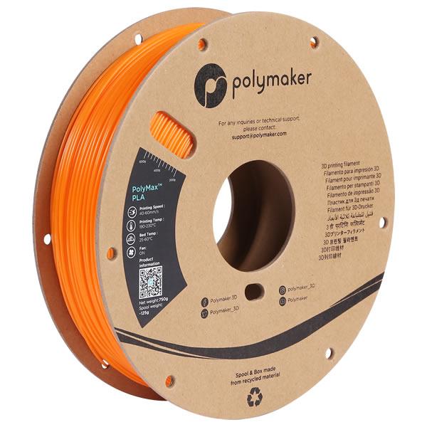 【仕様】●メーカー:Polymaker　●型番:PA06008　●商品名:フィラメント　●PolyMax　PLA　●カラー:オレンジ　●平均フィラメント径(mm):1.75(&amp;#xFF1C;±0.05、通常は〜±0.02)　●推奨プ...