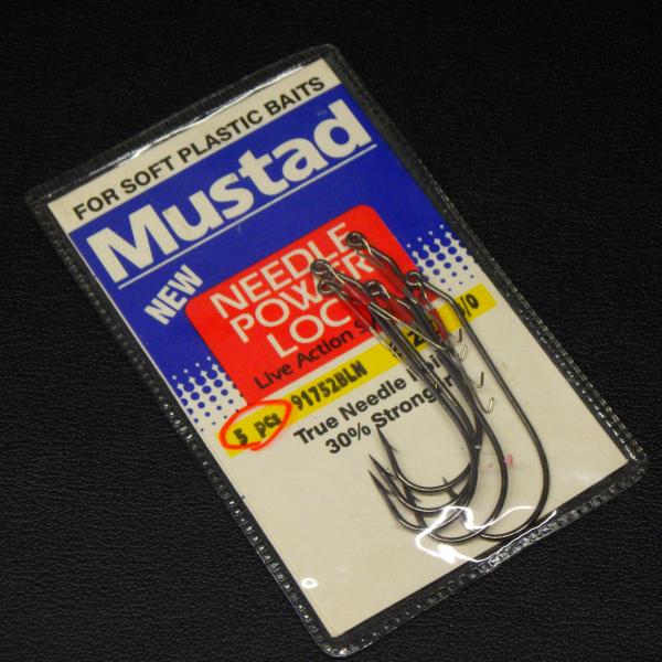 マスタッド Mustad Needle Power Lock Hooks 3/0 ワームフック