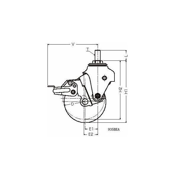 ！商品画像はイメージです！・クッションキャスターEタイプ。・凹凸路面での振動や衝撃を吸収すると同時に騒音を軽減。・振動走行や衝撃を嫌う精密機器や部品の搬送及び医療機器や半導体関連施設での使用に適しています。・旋回時、車輪回転時の音の発生低減...