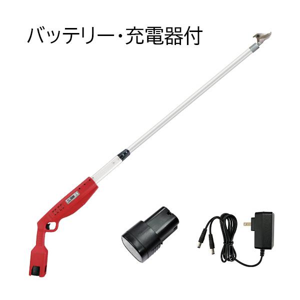 ＜商品概要＞●本体長さ　1510mm●最大切断径　直径26mm、充電式16.8Vバッテリー●枝のカキ出しにツメ付、ブラシレスモーター採用●高所を狙いやすいピストル形状●刃は耐摩耗性に優れた高級刃物鋼を使用●ヤニ・サビに強いニッケルメッキ加工...