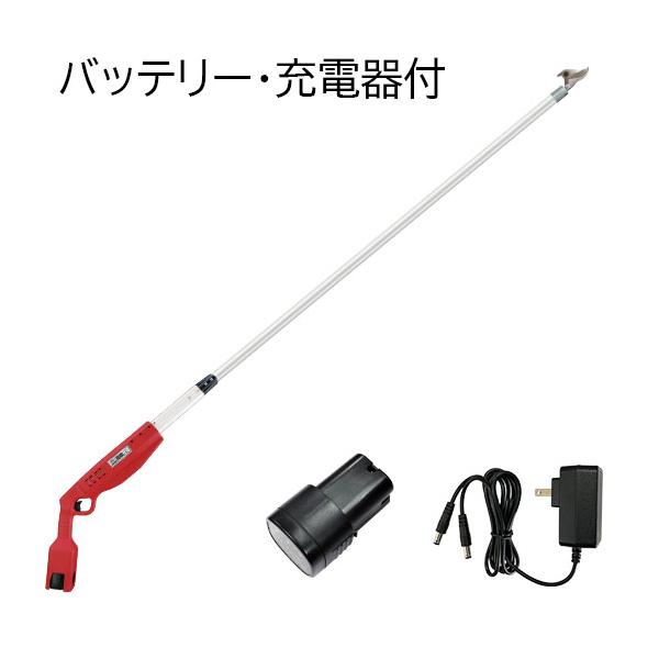＜商品概要＞●本体長さ　2010mm●最大切断径　直径26mm、充電式16.8Vバッテリー●枝のカキ出しにツメ付、ブラシレスモーター採用●高所を狙いやすいピストル形状●刃は耐摩耗性に優れた高級刃物鋼を使用●ヤニ・サビに強いニッケルメッキ加工...