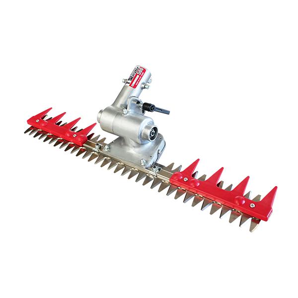 ＜商品概要＞●刃長500mm、刈り幅500mm●市販の刈払機に取付可能●角度上下自由自在60度●掃除機をかけるように地面を滑らす●飛散・跳ね返りを抑える上下刃往復式取付条件　エンジン排気量23〜27cc、充電式36V以上、ポール外径　直径2...