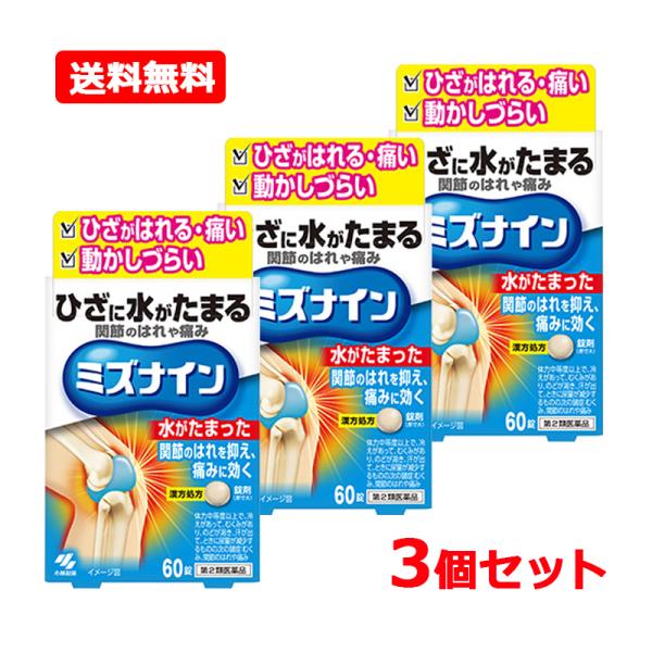水がたまった関節のはれや痛みを改善する医薬品