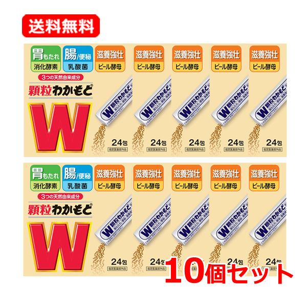 『顆粒わかもと』は、消化・整腸・栄養補給の3つの働きをもった胃腸薬です。