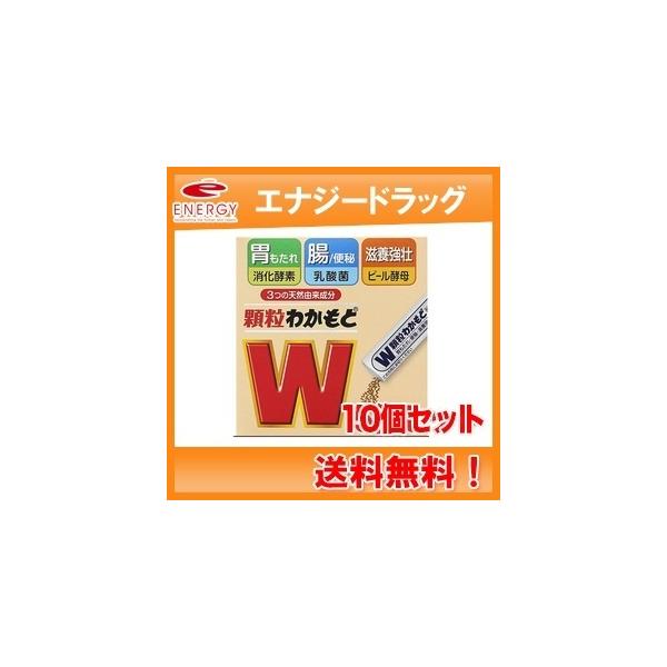 『顆粒わかもと』は、消化・整腸・栄養補給の3つの働きをもった胃腸薬です。