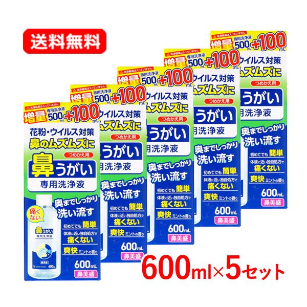 鼻水・鼻づまりの原因に、奥までしっかり洗い流す。