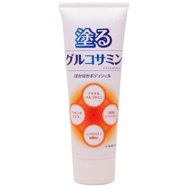 ■商品説明 お肌（膝や腰）に直接マッサージするように塗りこむと、温感が得られるホットジェルです。サプリメントの素材でお馴染みのグルコサミンとコンドロイチン、さらにミネラルで今注目されているＭＳＭを配合しました。消炎効果のある「マロニエエキス...