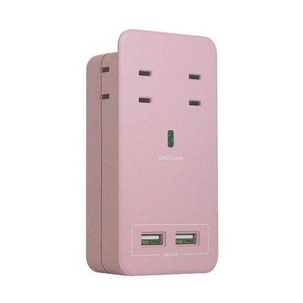 ・定格容量： 15A・100〜125V （1500Wまで）・家庭用ACコンセント 4個口（正面2個口・側面2個口）・雷サージガード（サージ機能時LED点灯）・急速充電用USBポート 2個口（合計4.2A）・スマートフォン用スタンド付き