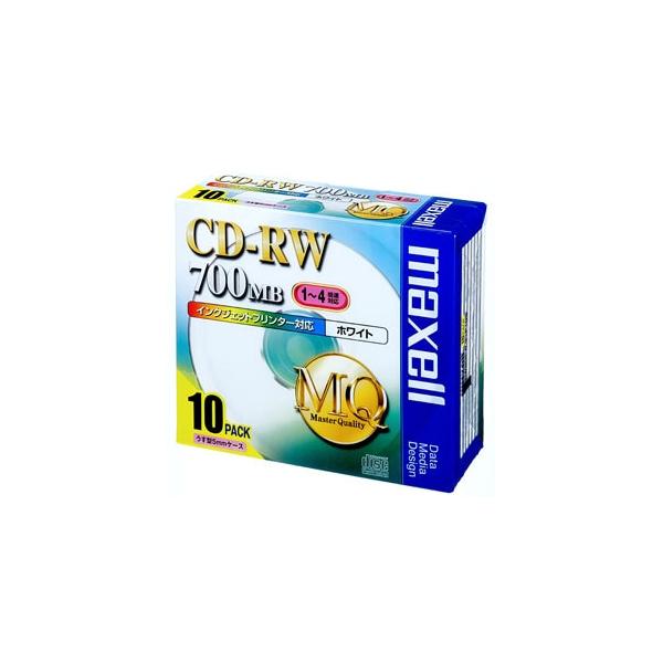 ●記憶メディア容量:700MB●対応倍速数:1〜4倍速●用途:繰り返し記録●1パック内枚数:10枚
