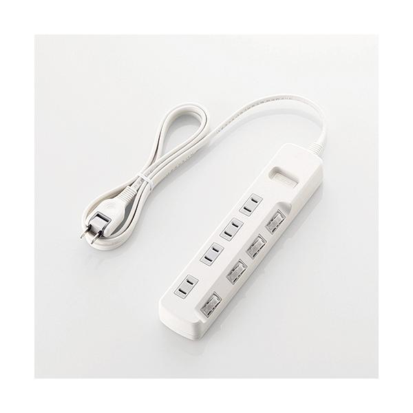 ●本体差込口形状：2ピン●本体差込口個数：4個口●プラグ仕様：2ピン・スイングプラグ●コード長：2.0m定格：125V・15A・1500Wスイッチ：個別スイッチ二重被ふく：○スイングプラグ：○●カラー：ホワイト●材質本体/ABS樹脂、プラグ...