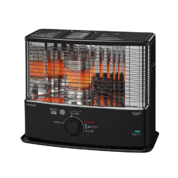 ●暖房の目安:木造/8畳まで、コンクリート/11畳まで●暖房出力:2.41kW〜3.01kW●燃焼継続時間:約13.7〜17.1時間●タンク容量:4.0L●使用電池:単二乾電池×4本(別売)●寸法:W56.2×H45.45×D27.9cm(...