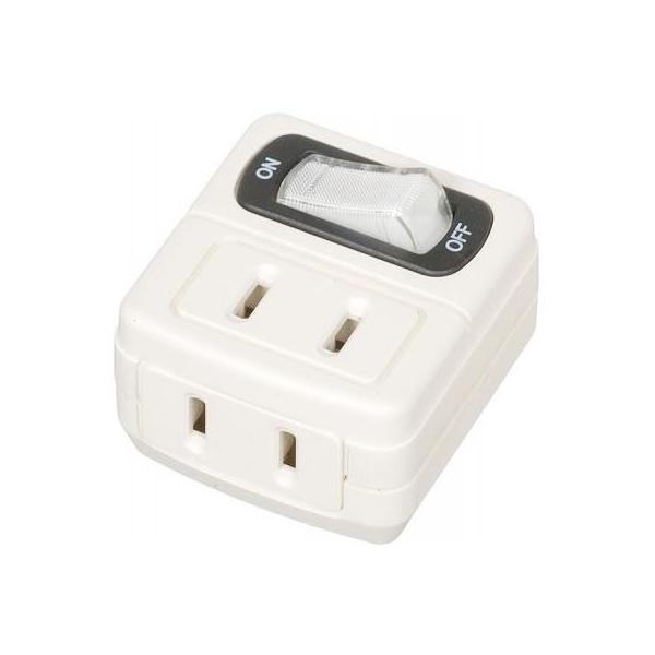 ●個口:2個口●定格入力:125V 15A 合計1500Wまで●本体寸法:W4.2×H4.5×D5.0cm●本体質量:37g