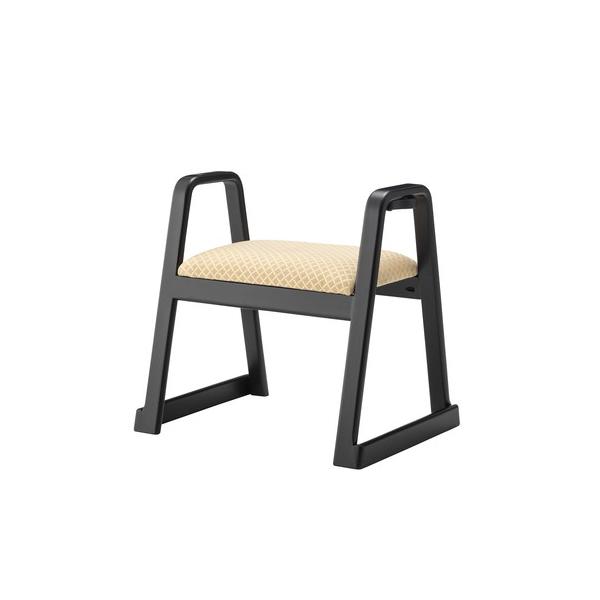 スツール　ハンドル　ステッキ　天然木　スタッキング　チェア　クッション　木製　寺院　市民会館　商業施設　法事　法要　和室　旅館　背もたれ　天然木　座敷　軽量